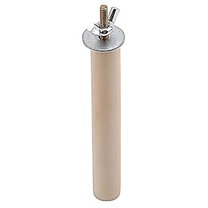 Guoshang Bird Perch Stand Stick 1.5 * 10cm Natural Wood Paw Grinding Bird Cage Perch for Parrot Parakeet Hamster Gerbil Cages Toy