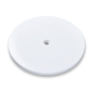 9 inch Lazy Susan Turntable (360˚ Rotation) White Acrylic Ball Bearing Rotating Tray for Spice Rack Table Cake Kitchen Pantry Decorating Bathrooms TV Laptop Computer Monitor, 50-lb Load Capacity