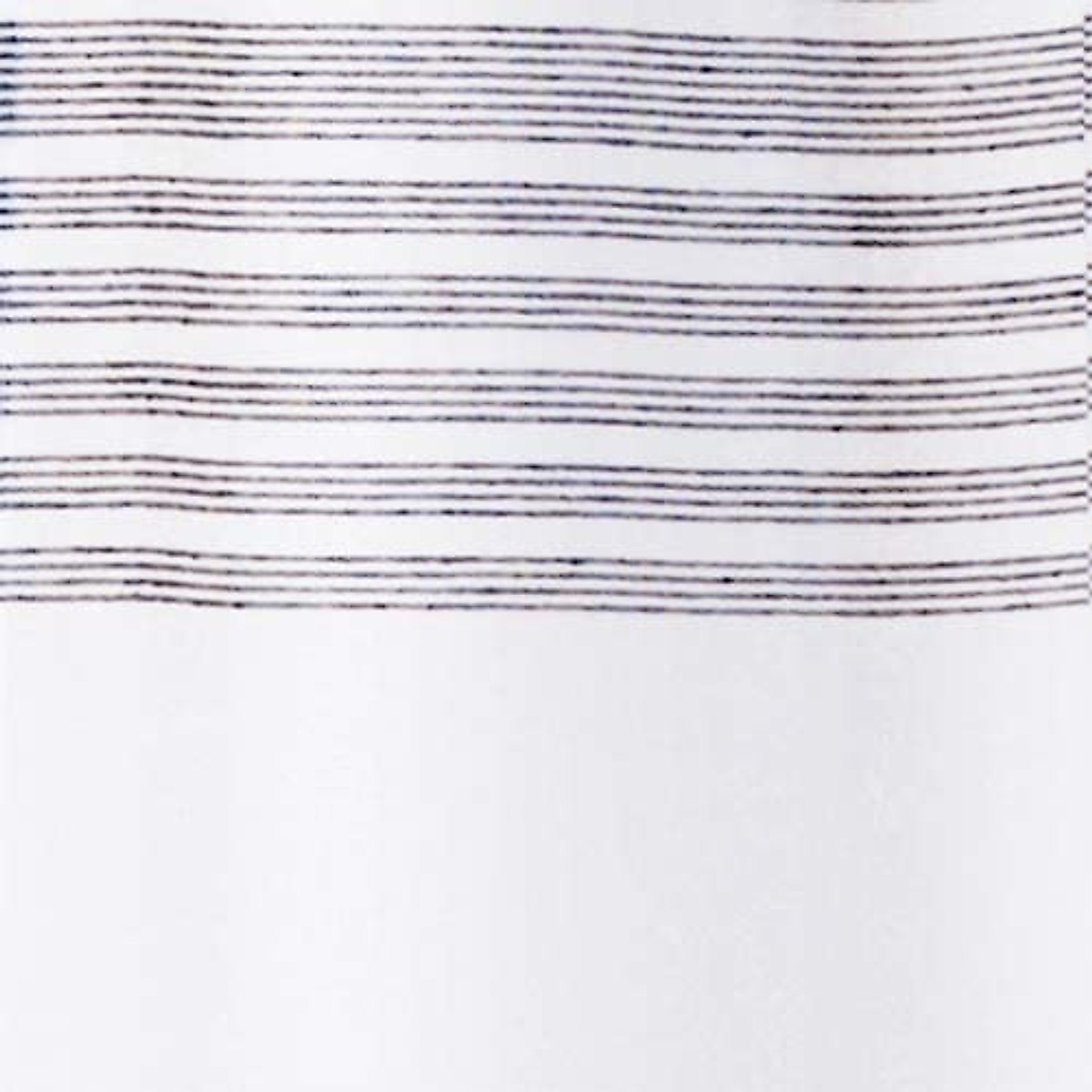 French Connection White and Navy Shower Curtains - 13 Piece Dobby Set with 12 Rustproof Metal Hooks - Hotel Quality & Machine Washable, Standard Size 72x72, White and Navy