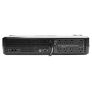 Tripp Lite SMART1500LCD 1500VA Smart UPS Battery Back Up, 900W Rack-Mount/Tower, LCD, AVR, USB, DB9, 3 Year Warranty & Dollar 250,000 Insurance Black