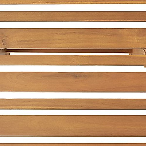 Christopher Knight Home Lahaina Wood Outdoor Chaise Lounge, Natural Yellow