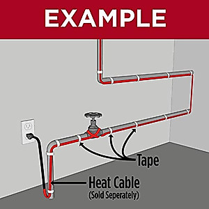 Radiant Solutions Company Glass Cloth Tape for Installing Heat Cable on Pipes