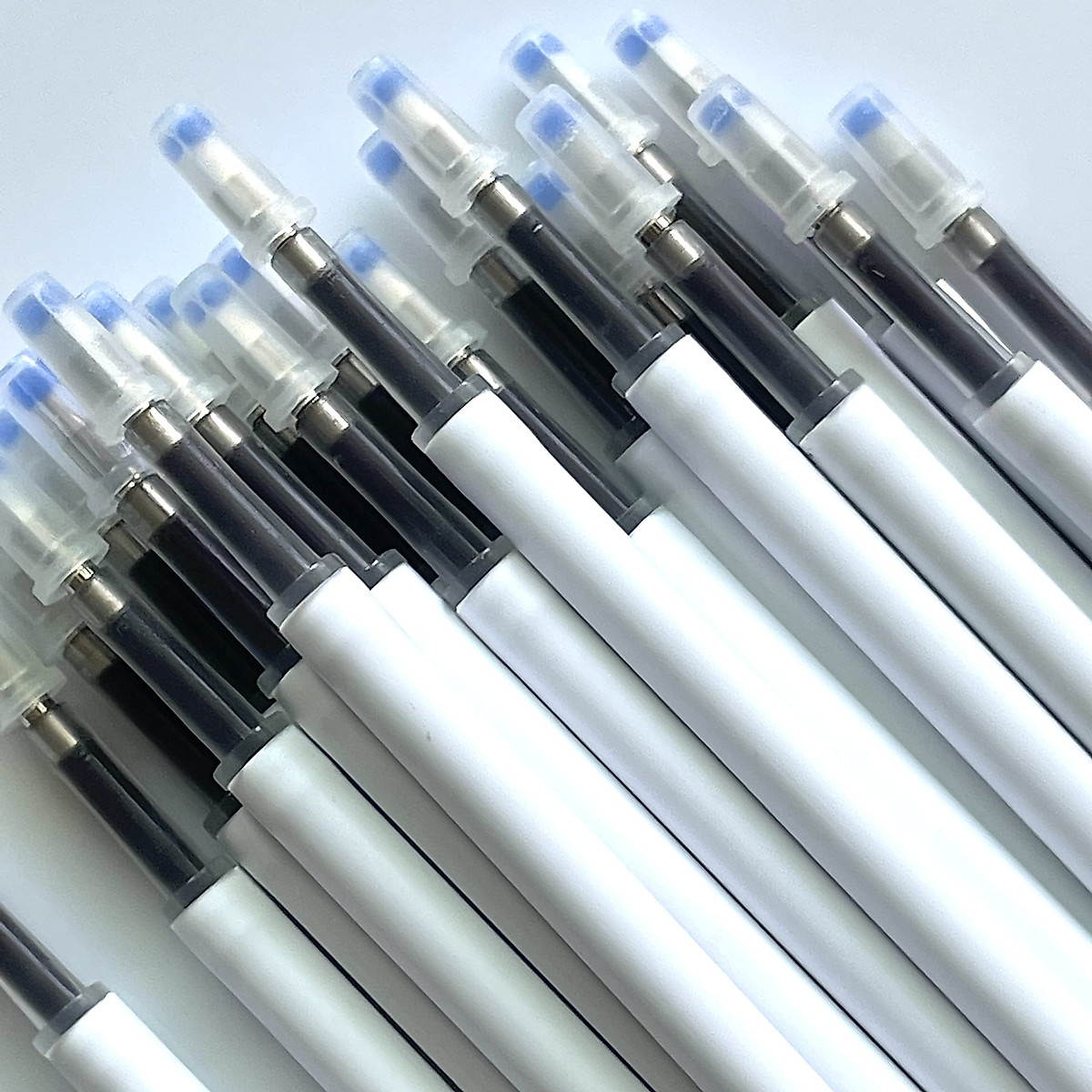 sencoo 24 Pack Erasable Black Gel Ink Pen Replace Refills 0.5mm Retractable Liquid Gel Pen Refills