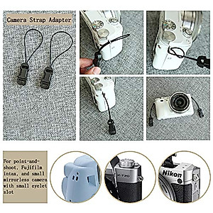 VKO Quick Release Camera Strap QD Loops Connector Adapter Compatible with Sony Canon Nikon Fujifilm Point-and-Shoot Small Mirrorless Cameras Strap Eyelet Sling Belt