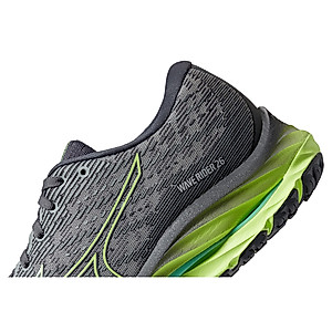 Mizuno Men's Wave Rider 26 | Neutral Running Shoe | Ultimte Grey/Neo Lime | US 10.5