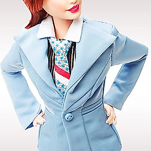 Barbie Signature David Bowie Doll (11.5-in, Red Hair) Posable, Wearing Blue Suit, with Doll Stand and Certificate of Authenticity, Gift for Collectors