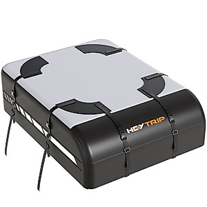 HEYTRIP Waterproof Rooftop Cargo Carrier with Non-Slip Bottom, Reflective Strips for Vehicles with Racks or Without Racks