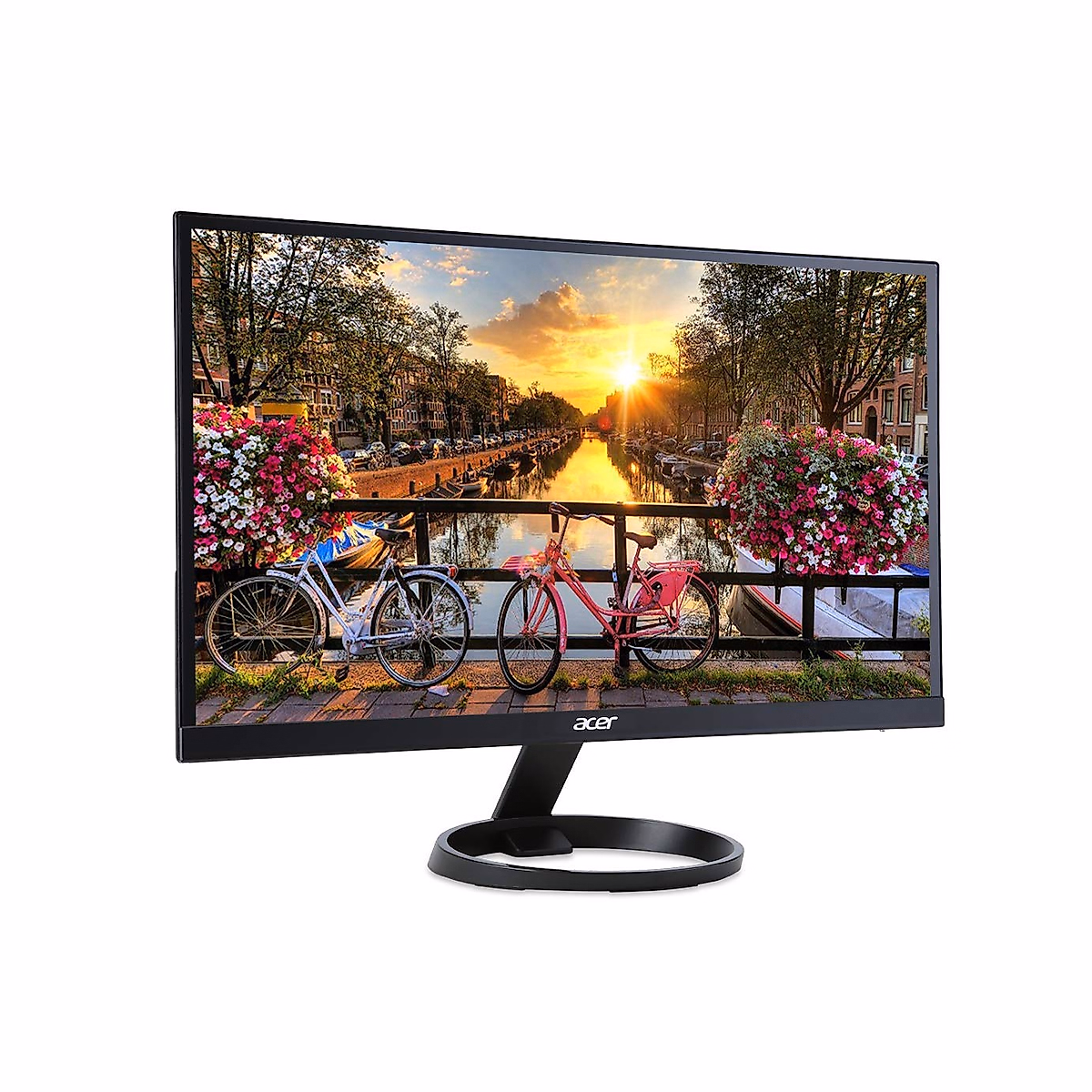 Acer R221Q Bbix 21.5" Full HD (1920 x 1080) IPS Ultra-Thin Edge-to-Edge Zero-Frame Monitor with AMD FreeSync Technology, 1ms VRB, (HDMI & VGA Ports)