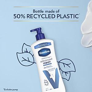 Vaseline Intensive Care Unscented Advanced Repair Body Lotion - Ultra-Hydrating with Lipids for Extremely Dry Skin, 20.3 oz, Pack of 3