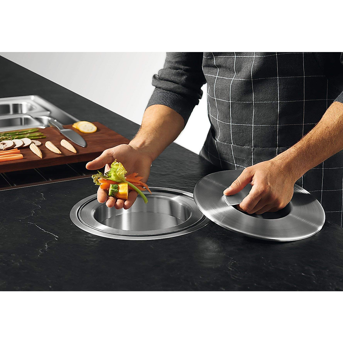 BLANCO Solon-IF Waste System, 290 x 290 x 215 mm, Stainless Steel