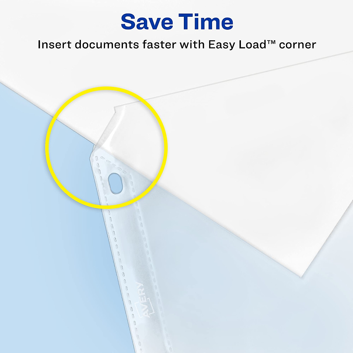 Avery Clear Heavyweight Sheet Protectors, Non-Glare, Easy Load, 200 Document Protectors (74401)