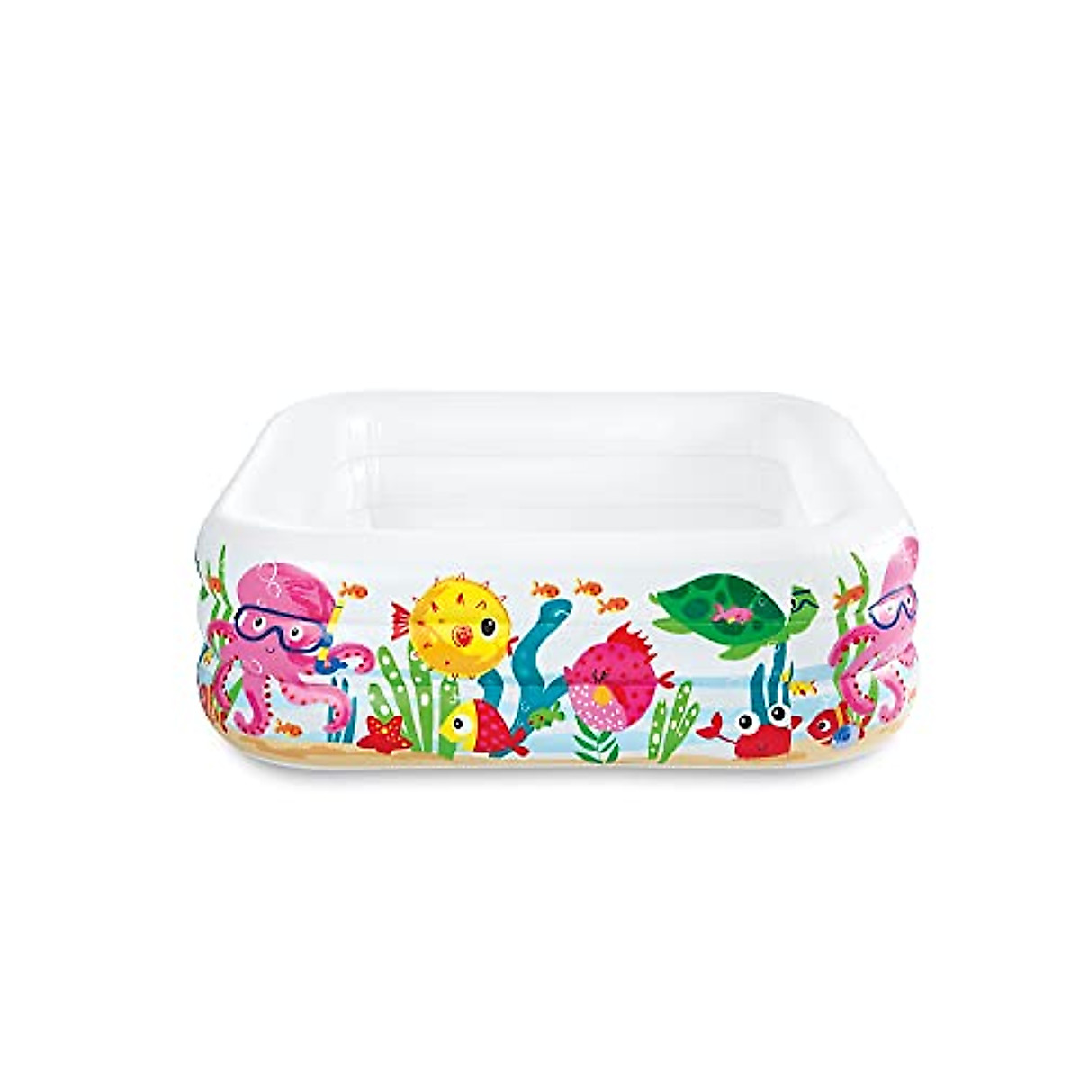 Intex Swim Center Clearview Aquarium Inflatable Pool, 62.5" X 62.5" X 19.5", for Ages 3+