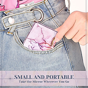 Cindeer Compact Mirror Bulk Small Purse Mirror Portable Pocket Hand Mirror Double Sided Magnifying Makeup Mirror Square with 2X 1x Magnification for Girls Woman Mother Travel(20 Pcs)