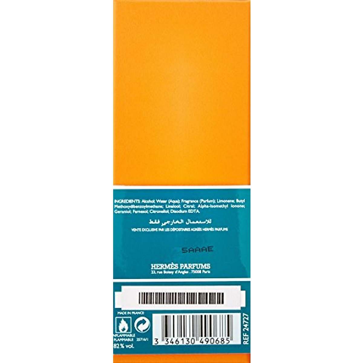 Eau d'Orange Verte by Hermes for Men 3.3 oz Eau de Cologne Spray