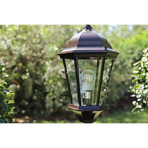Kenroy Home 93432ORB Villa Waterproof Outdoor Lamp Post Light, Oil-Rubbed Bronze Finish
