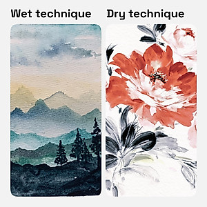 ARTISTRO Watercolor Paint Set, 48 Vivid Colors, Including Metallic and Fluorescent Colors. Perfect Travel Watercolor Set for Artists, Amateur Hobbyists and Painting Lovers