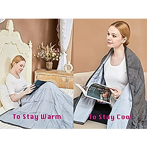 PACIFICTEX All Season Blanket, Cooling Blanket, 48x72 Inch, 12 LBS