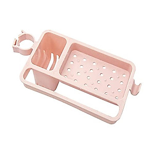 Expandable Rolling Metal Basket Faucet Rack Household Kitchen Punch Rag Sponge Brush Rack Sink Storage Rack Simple Human Sink Caddy Standard