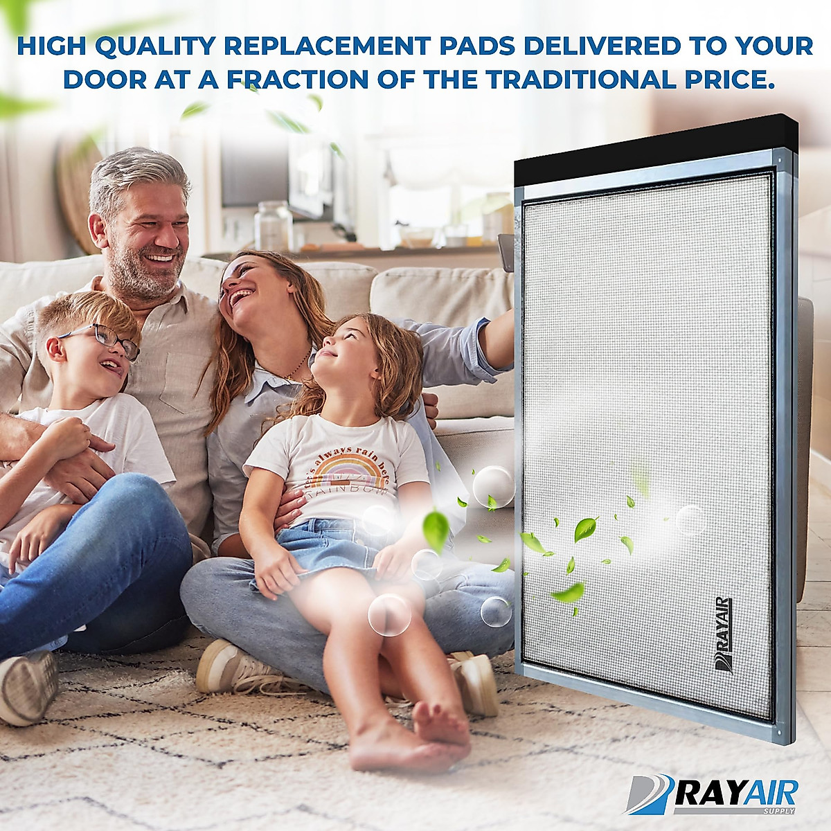 RAYAIR SUPPLY 24x24 Replacement Filter Pads Compatible with Cimatec Airscreen 1000 Air Cleaner 24x24 Refills (4 Pack)