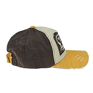 LONGTEN Vintage Baseball Cap Denim Cotton Frayed Edge Sunhat Adjustable Unisex