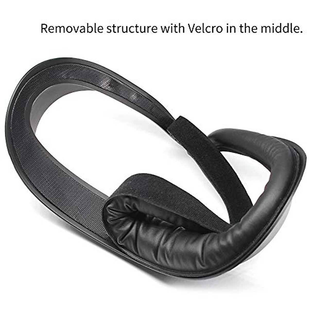 CALIDAKA Vr Facial Interface Bracket Compatible with Oculus Quest 2, Universal Pu Leather Foam Face Guard Pad, Washable Replace Face Pads Accessories Detachable Face Protector Pad