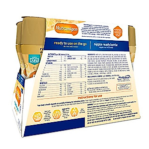 Enfamil Nutramigen Infant Formula, Hypoallergenic and Lactose Free Formula, Fast Relief from Severe Crying and Colic, DHA for Brain Support, 6 Liquid Bottles, 8 Fl Oz, (4 Count)