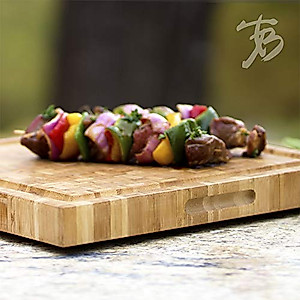 Totally Bamboo Pro Board Bamboo Carving and Cutting Board, 16" x 16" x 2"