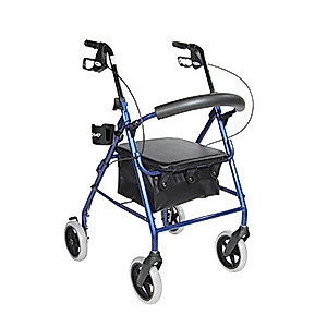 Drive Medical Universal Clamp-On Cup Holder For Walker, Rollator, & Wheelchair, 3 x 3 Inch, Black