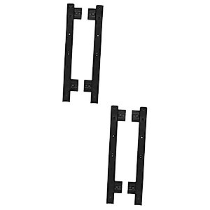 STOBOK 2 Pairs Keyboard Rails Computer Tray Computer Desk Accessories Desktop Stand Keyboard Under Drawer Sliding Rail Undermount Drawer Slides Steel Black Practical Keyboard Stand Heavy