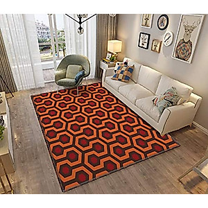 Redrum Overlook Hotel Carpet Stephen King's The Shining Area Rugs Non-Slip Floor Mat Doormats Home Runner Rug Carpet for Bedroom Indoor Outdoor Kids Play Mat Nursery Throw Rugs Yoga Mat
