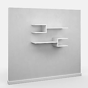 Ada Home Décor Webbs Wall Shelf, 30'' x 7'' x 8'', White
