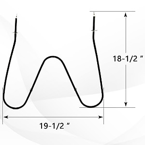 DPD 316075103 Oven Heating Element Range Bake Element for Frigidaire Kenmore, Replaces 316282600, 09990062,316075100, 316075102, 316075104, 3203534, AH2332301, EA2332301, F83-455, PS438018,AP2125026