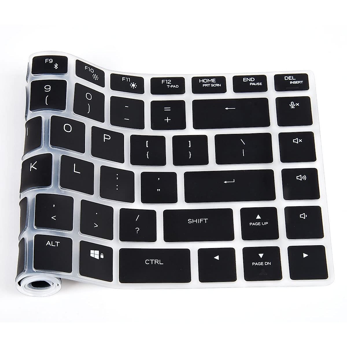Keyboard Cover for Dell Alienware m15 R6 R7 R5 & Alienware m16 R1 R2, Alienware x15 R1 R2 & Alienware x17 R1 R2 & G16 7630 7620 Laptop, Alienware m16 R1 Keyboard Skin Protector - Black