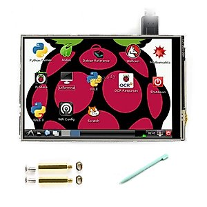 4inch RPi LCD (C), 4 inch 480x320 125MHz High-Speed SPI Resistive Touch TFT Screen Display Supports Raspberry Pi 4B/3B+/3B/2B/B+ Raspbian FBCP Play Video Game @XYGStudy