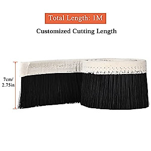 70mm Dust Shoe Brush, TwoWin CNC Vacuum Brush Nylon Vacuum Cleaner Engraving Machine Dust Cover for CNC Router Spindle Motor Milling Machine