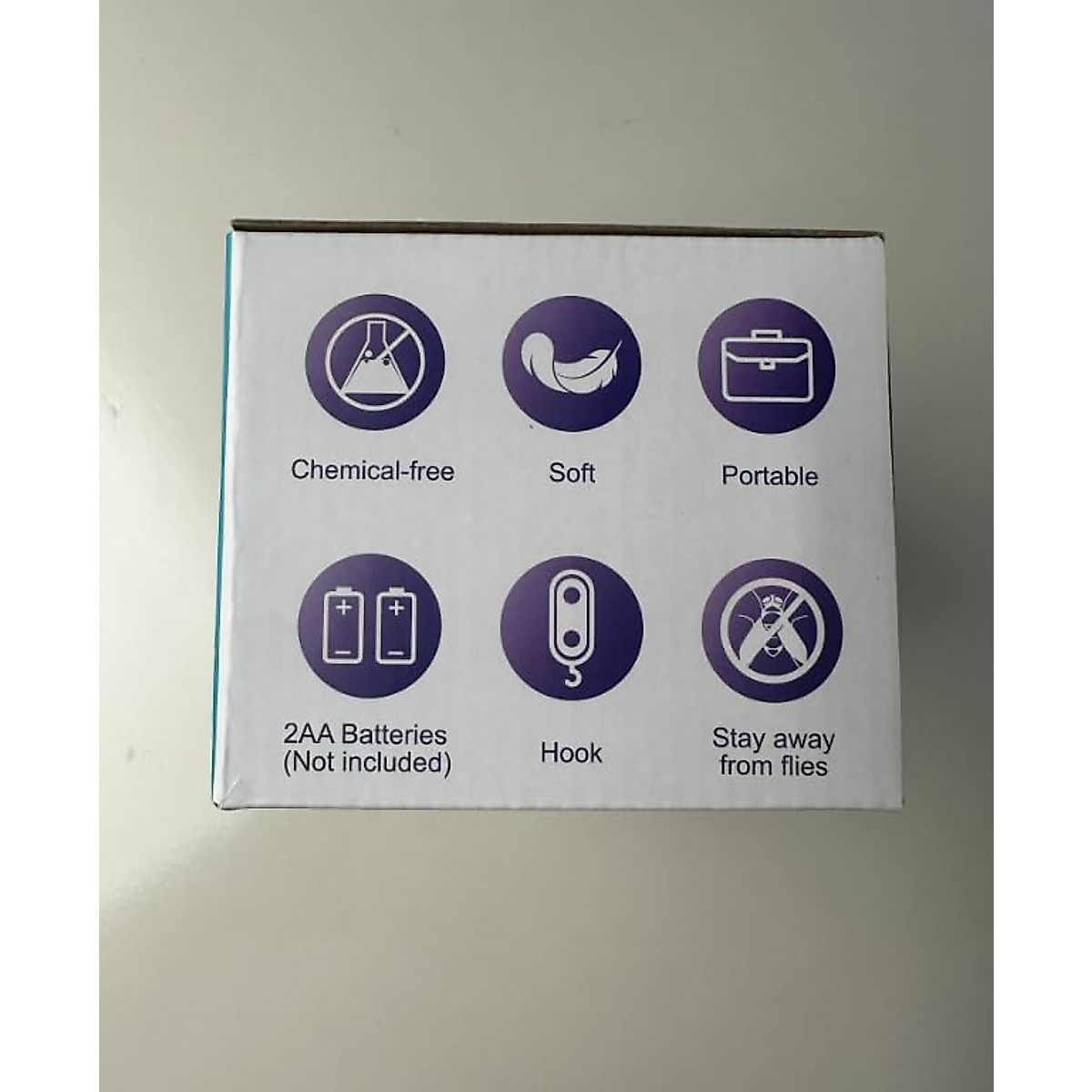 Neijiaer Fly Fans for Tables, Practical Fly Repellent Fan with Soft Blades, Soundless and Portable Fly Fan Keeps Your Food Clean(3 Pack)