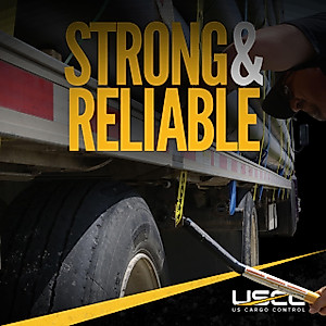 US Cargo Control Standard Profile Sliding Winch for Double L Track, Durable Steel Winch, Holds Up to 20 Feet of Webbing, Slides to Any Position for Winch Control, Black, 4 Inch