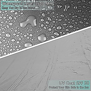 Hammock Rain Fly Tent Tarp Provides Effective Protection Against Rain, Snow. 32ft Long Ridgeline. Big 9.8x9.5ft Durable, Waterproof 210D Oxford. 6 Reflective Guy Lines, 2 Stuff Sacks. Easy Assembly