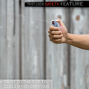 Police Magnum Pepper Spray Keychain Bulk Set- Tactical Self Defense Maximum Strength OC- Safety Key Chains for Women & Men - Made in The USA-7 Pack Rainbow INJ