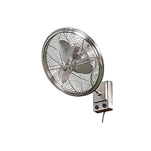 Home Decorators Collection Bentley II 18 in. Oscillating Brushed Nickel Wall Fan