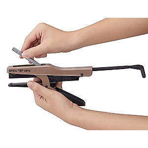 Spec Ops Tools Florist & Dry Cleaner Plier Stapler, 3/8"" Crown, 1/4"" Leg Length Staples, 3% Donated to Veterans