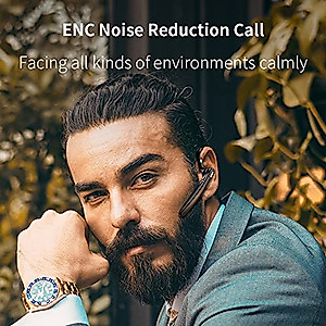 AVAZI K29 Bluetooth Dual Mic Noise Canceling Mono Headset for Mobile Phones 10 Hours of Talk Time for On-The-Go Mobile Professionals & Drivers