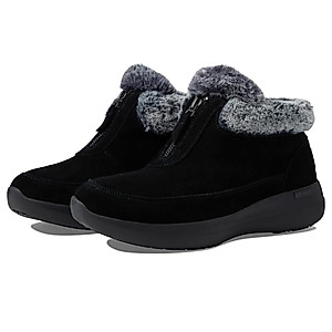 Skechers Women's GO Walk Stability-Renew Ankle Boot, Black/Grey, 8.5