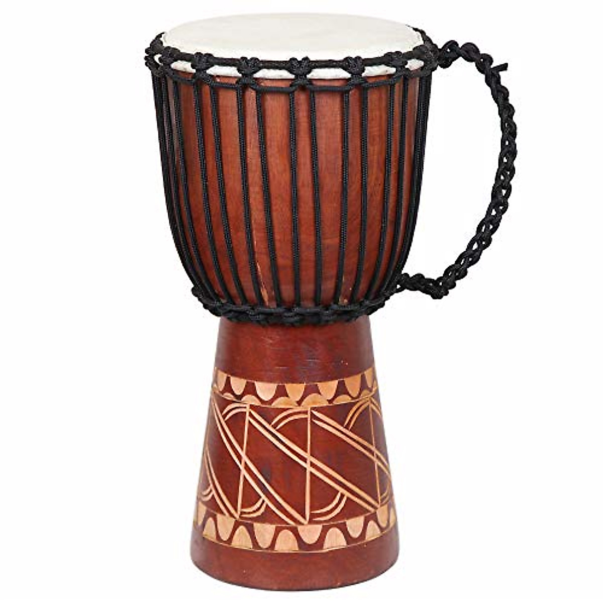 X8 Drums Djembe, Brown, 8.5-inch (X8-DJ-BKP-73)