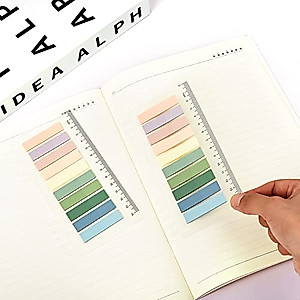 1000 Sheets Transparent Sticky Notes,Waterproof Translucent Color Morandi Sticky Tabs,See Through Sticky Notes, Pastel Clear Self-Sticky Page Flags Book Markers Stickers