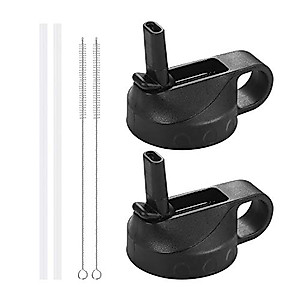 BOTTLAN Straw Lid for Hydro Flask, Simple Modern Water Bottle, Wide Mouth Straw Lids Compatible with Hydroflask, Chewable Nozzle Designed