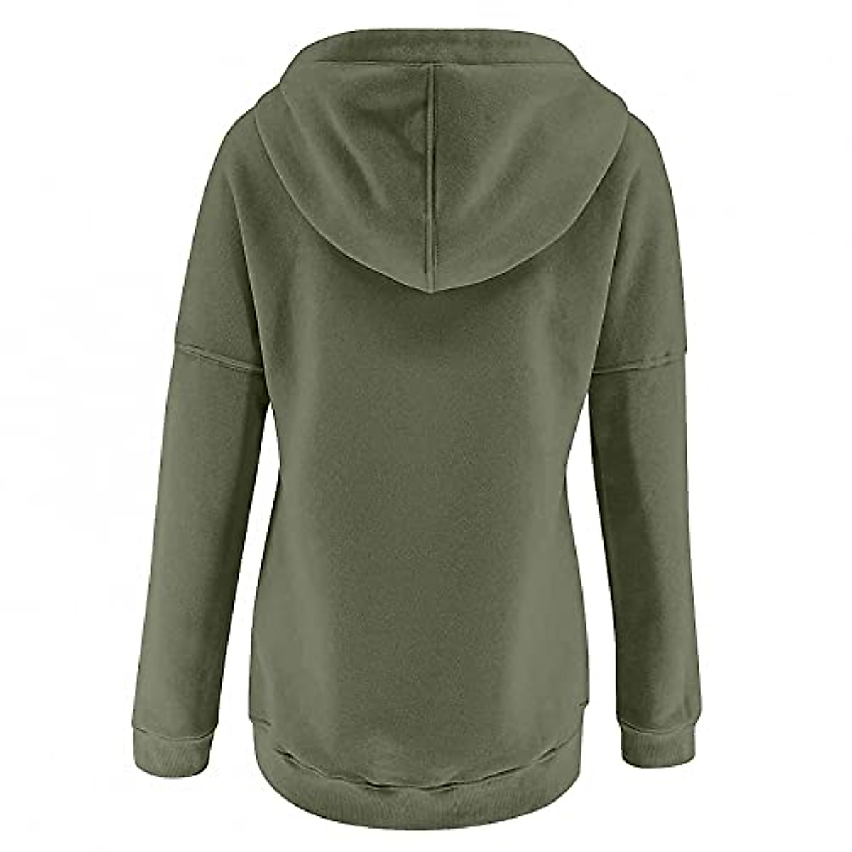 Baralonly Hoodies for Women, Womens Button Down Pullover Shirts Casual Long Sleeve Drawstring Sweatshirts Tops with Pocket