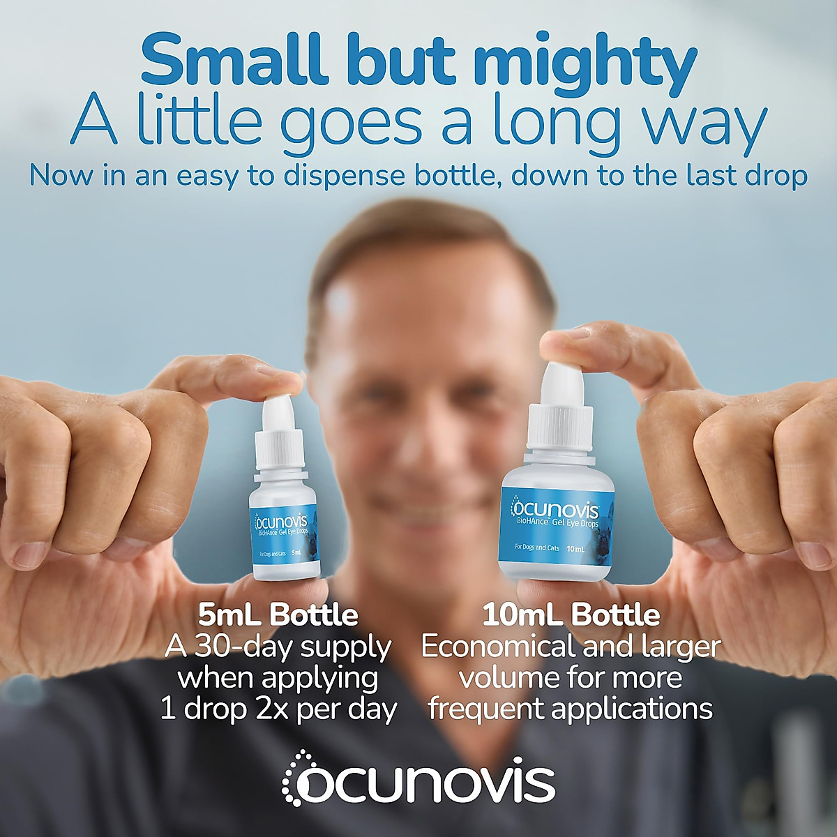 Sentrx Ocunovis Gel Eye Drops for Dogs & Cats, Eye Lube for Dogs Allergy Relief Lubricant, Dogs with Dry Eyes, Artificial Tears, 5 ml (3-Pack)