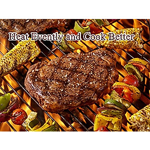 QuliMetal 19.5" 304 Stainless Steel Cooking Grates and 17.5 Inches Flavor Bars for Weber Genesis 300 310 E310 E320 E330 S310 S320 S330 Grills with Front Controls