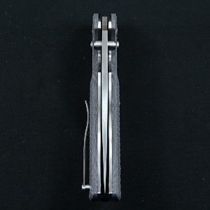 Y-START JIN02 Axis Outdoor Pocket Knife D2 Steel Blade Satin G10 Handle (Gray)